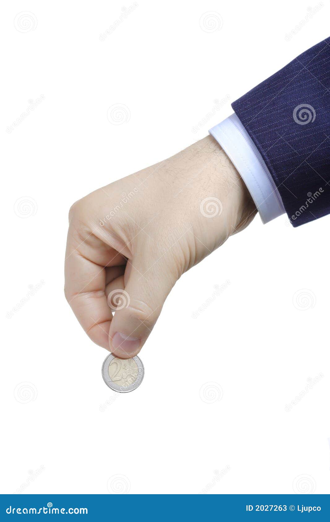 Persona Con Una Moneta in Sua Mano Immagine Stock - Immagine di idea ...