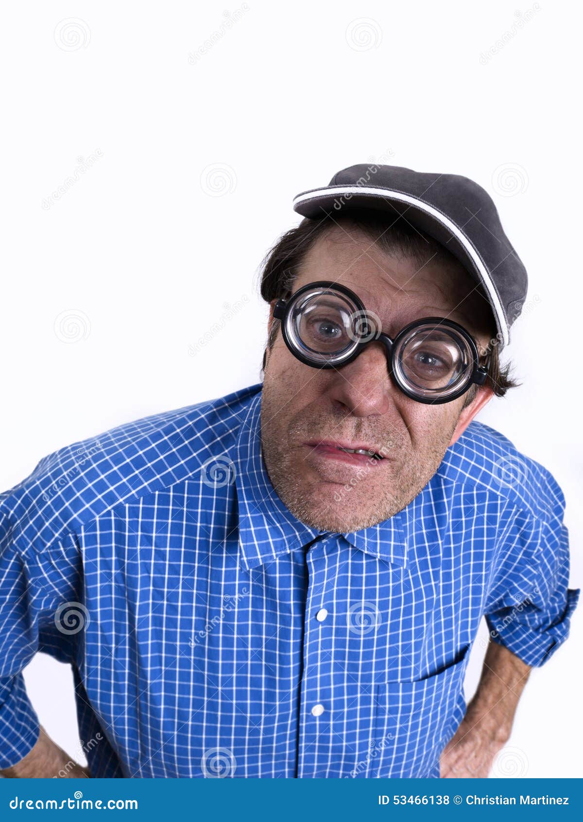 Persona corta de vista foto de archivo. Imagen de barba - 53466138