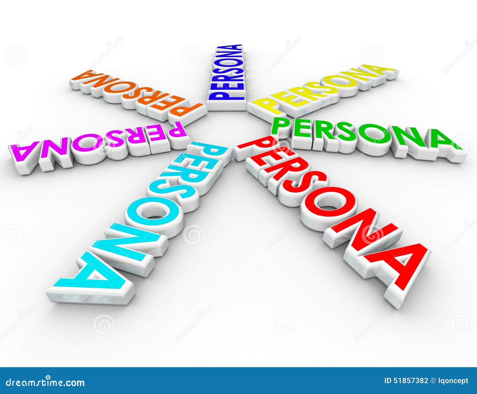 Persona Word Arrow Target Customer Buyer Psychology Profile Stock ...