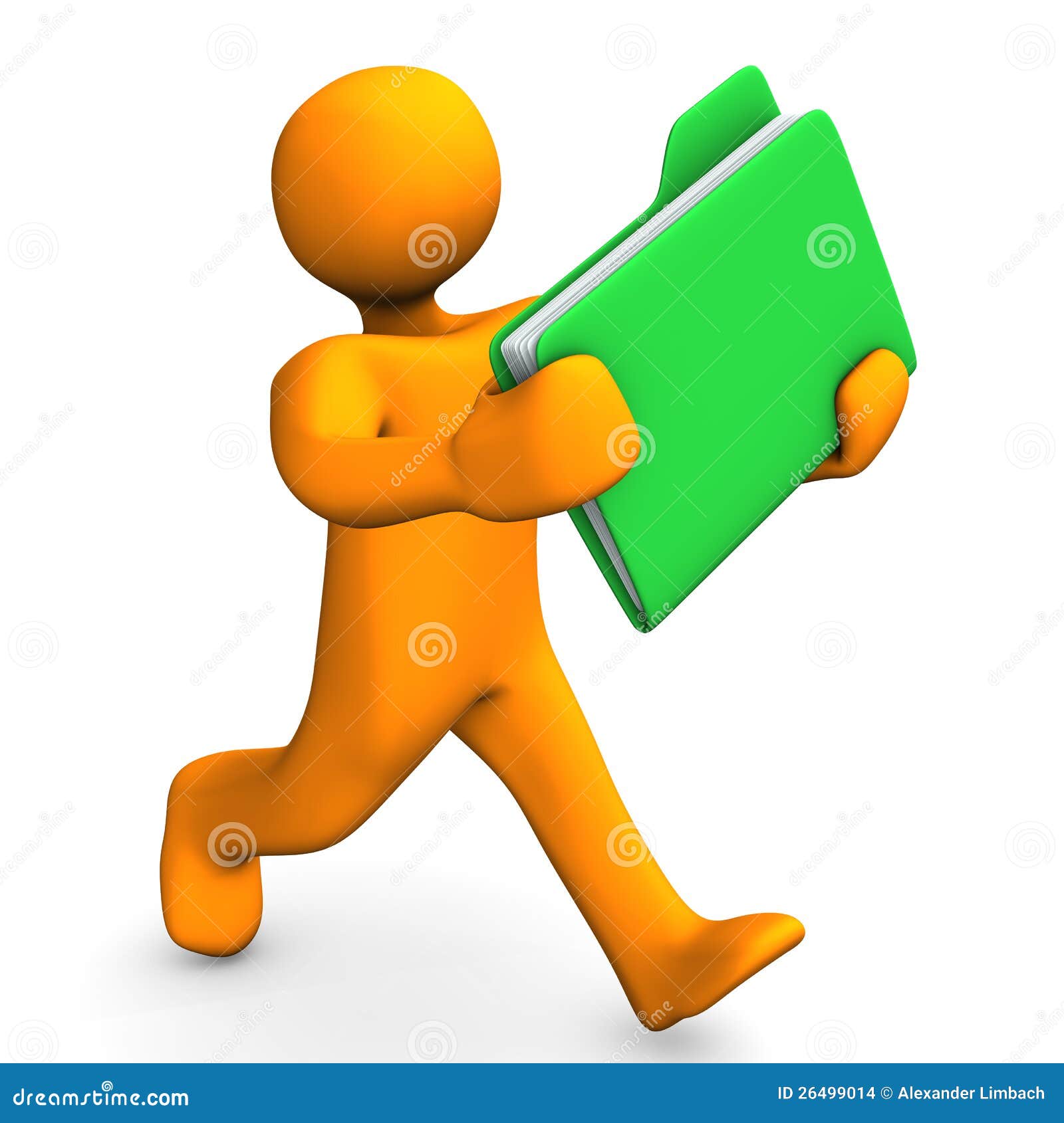 Persona Que Se Ejecuta Con La Carpeta Imagenes de archivo - Imagen ...