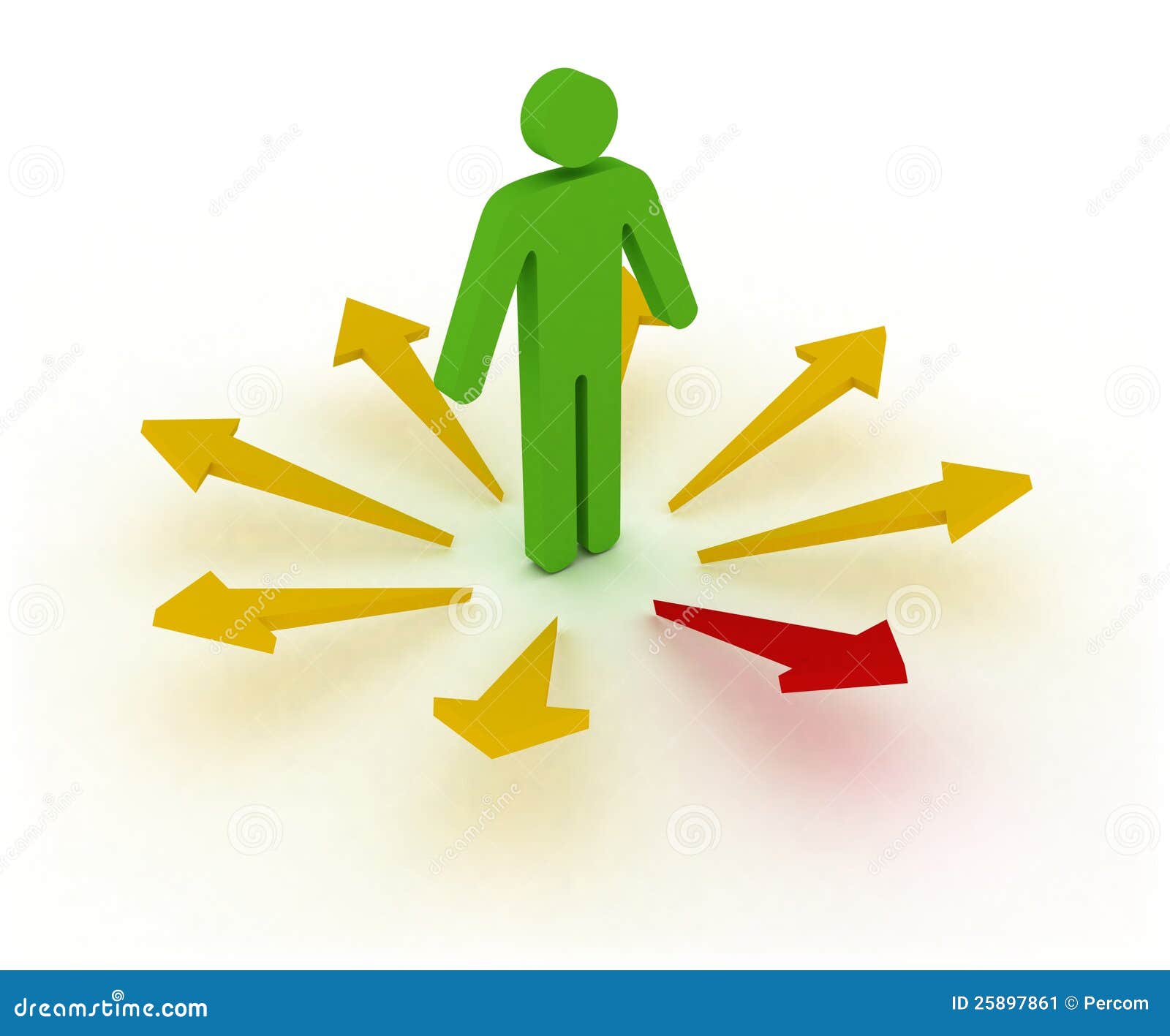 Persona Que Toma Decisiones Stock de ilustración - Ilustración de ...