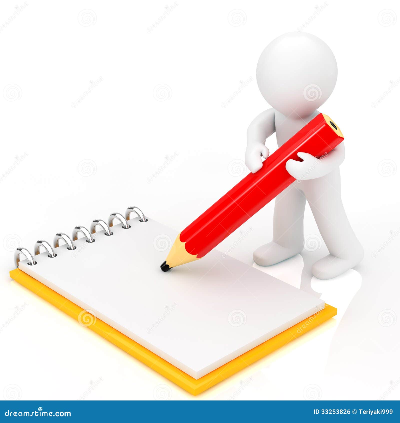 Persona que toma notas stock de ilustración. Ilustración de papeleo ...