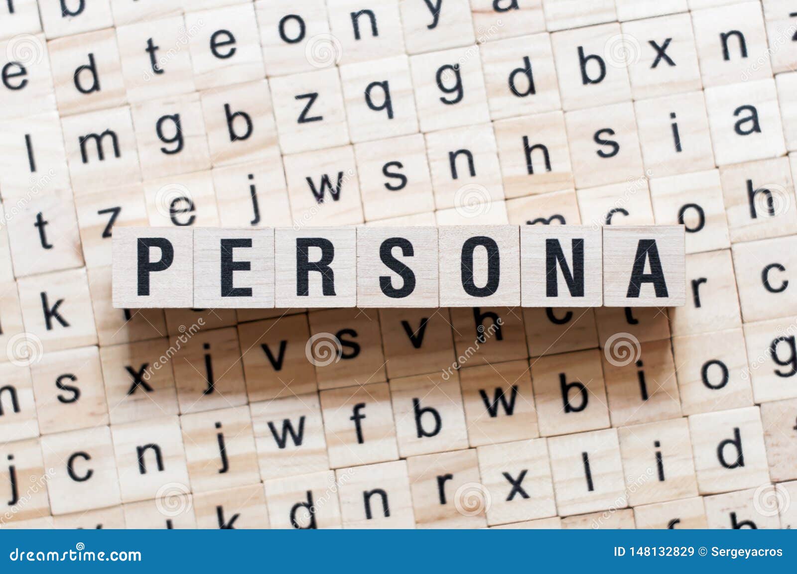 Persona Word Concept on Cubes Stock Image - Image of executive, family ...