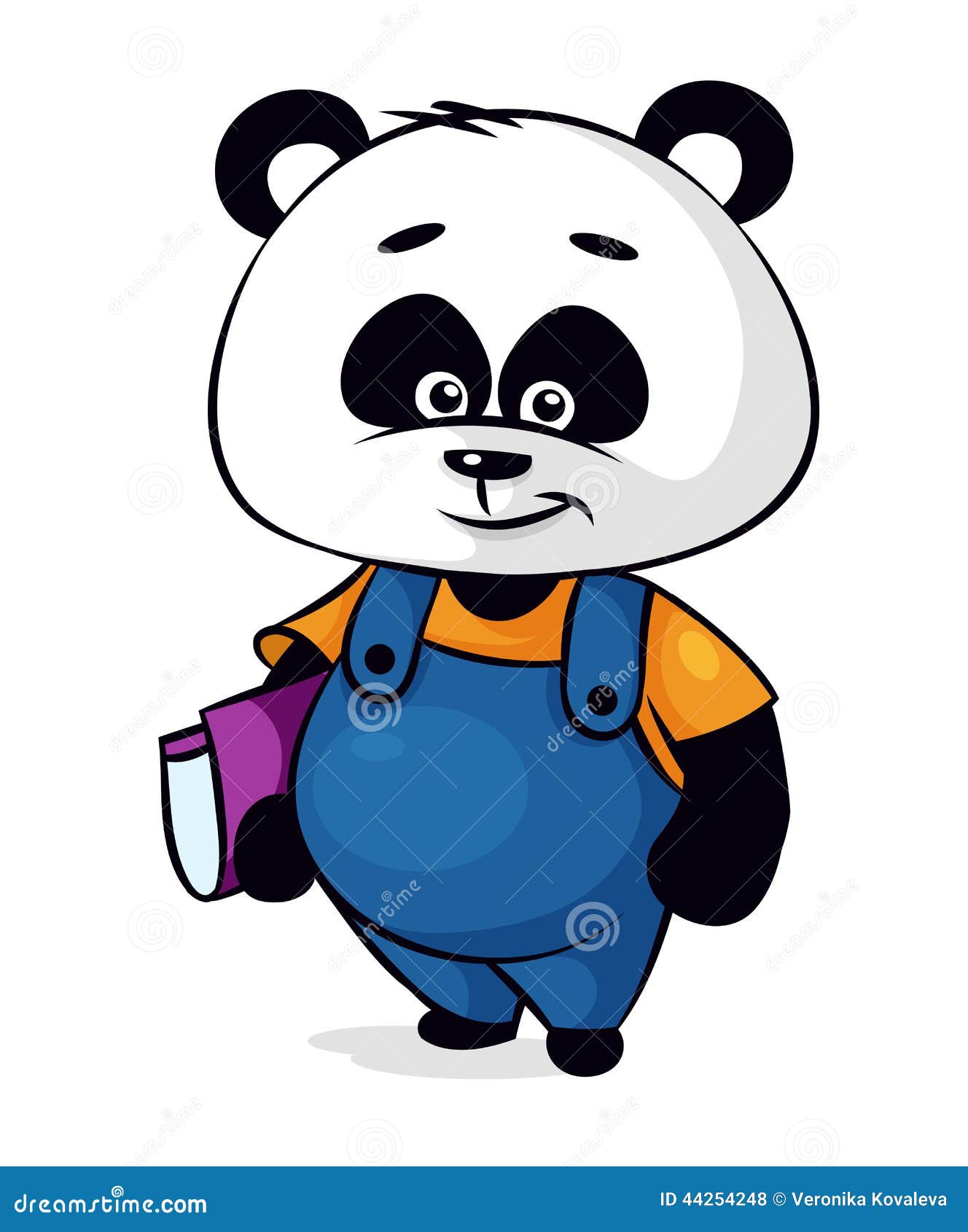 Personagem De Banda Desenhada Da Panda Ilustração do Vetor - Ilustração ...