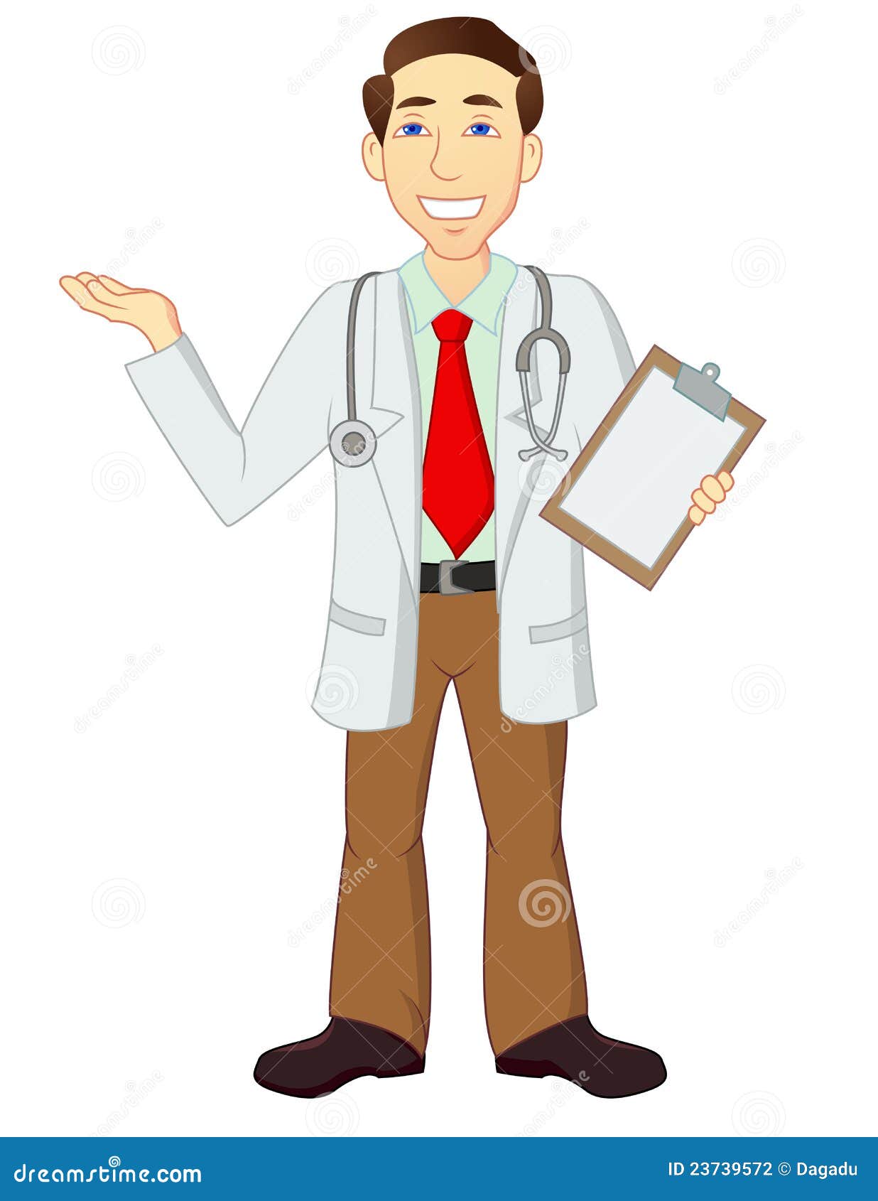 Personagem De Banda Desenhada Do Doutor Ilustração do Vetor ...