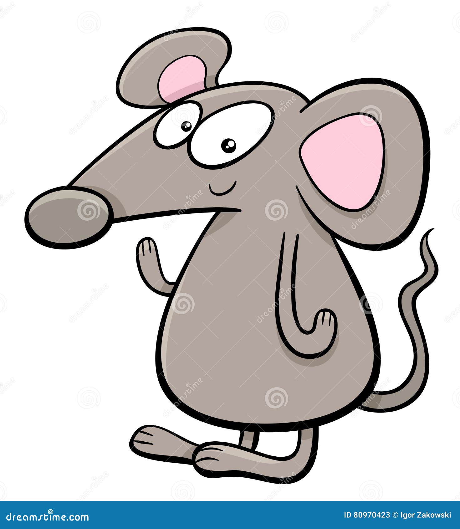 Personagem De Banda Desenhada Do Rato Ilustração do Vetor - Ilustração ...