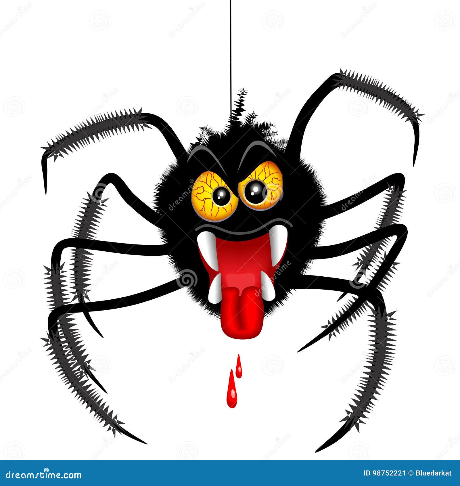 Personaggio Dei Cartoni Animati Spettrale Del Ragno Di Halloween ... Personaggio Dei Cartoni Animati Spettrale Del Ragno Di Halloween ...
