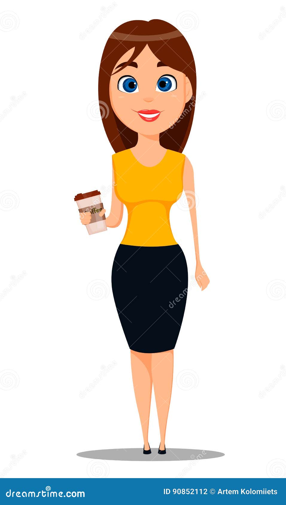 Personaje De Dibujos Animados De La Mujer De Negocios Empresaria ... Personaje De Dibujos Animados De La Mujer De Negocios Empresaria ...