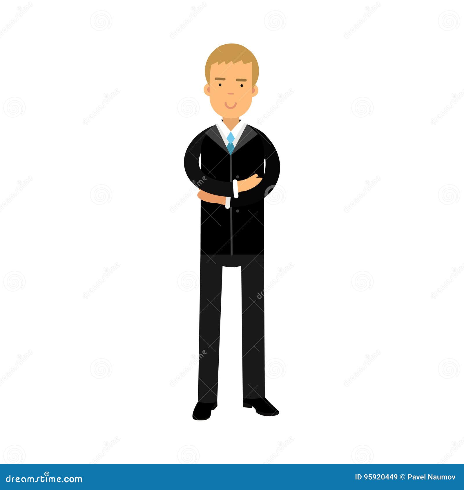 Personaje De Dibujos Animados Del Hombre De Negocios En El Traje Negro ... Personaje De Dibujos Animados Del Hombre De Negocios En El Traje Negro ...