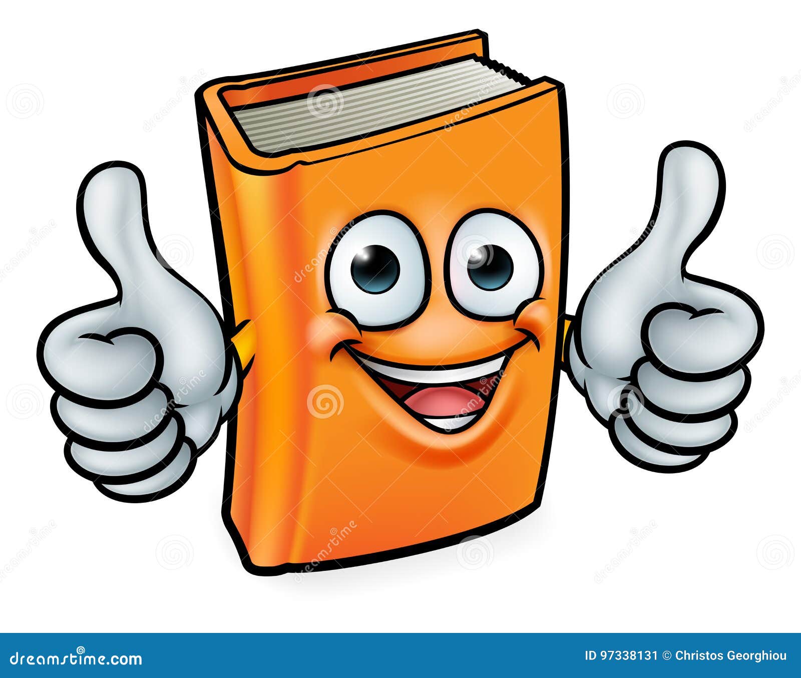 Personaje De Dibujos Animados Del Libro Ilustración del Vector ...