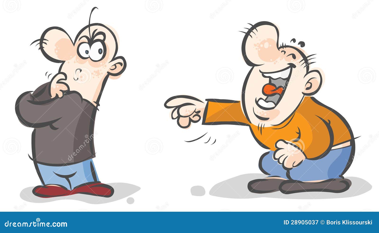 Personajes De Dibujos Animados. Stock de ilustración - Ilustración de ...