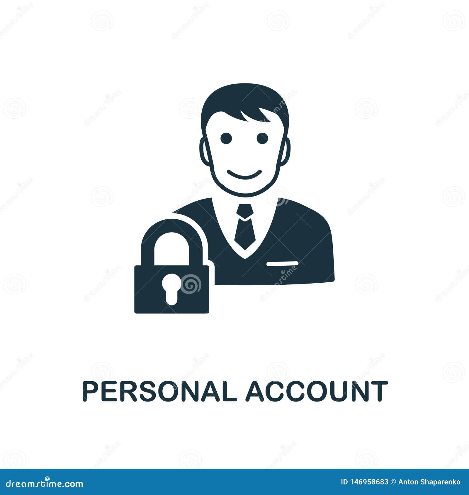 Personal Account Icon. Creative Element Design from Icons Collection ...