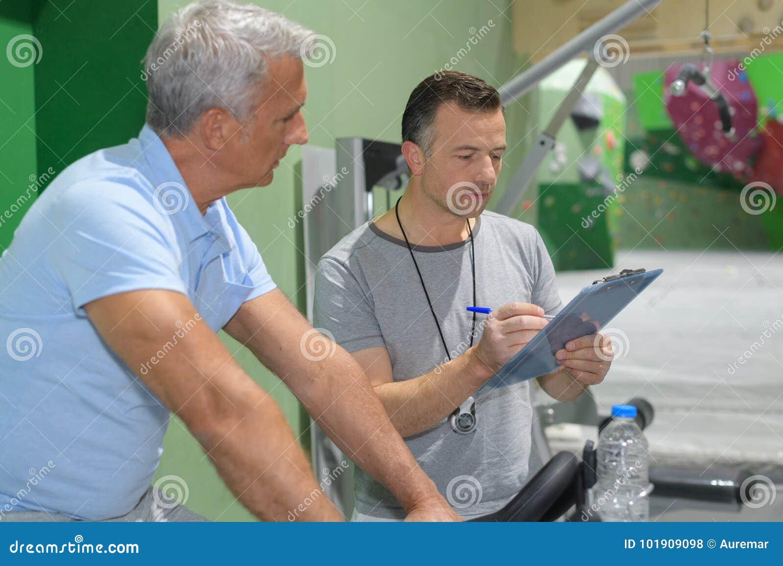 Personal Activity Trainer Recording Data Stock Photo - Image of ...