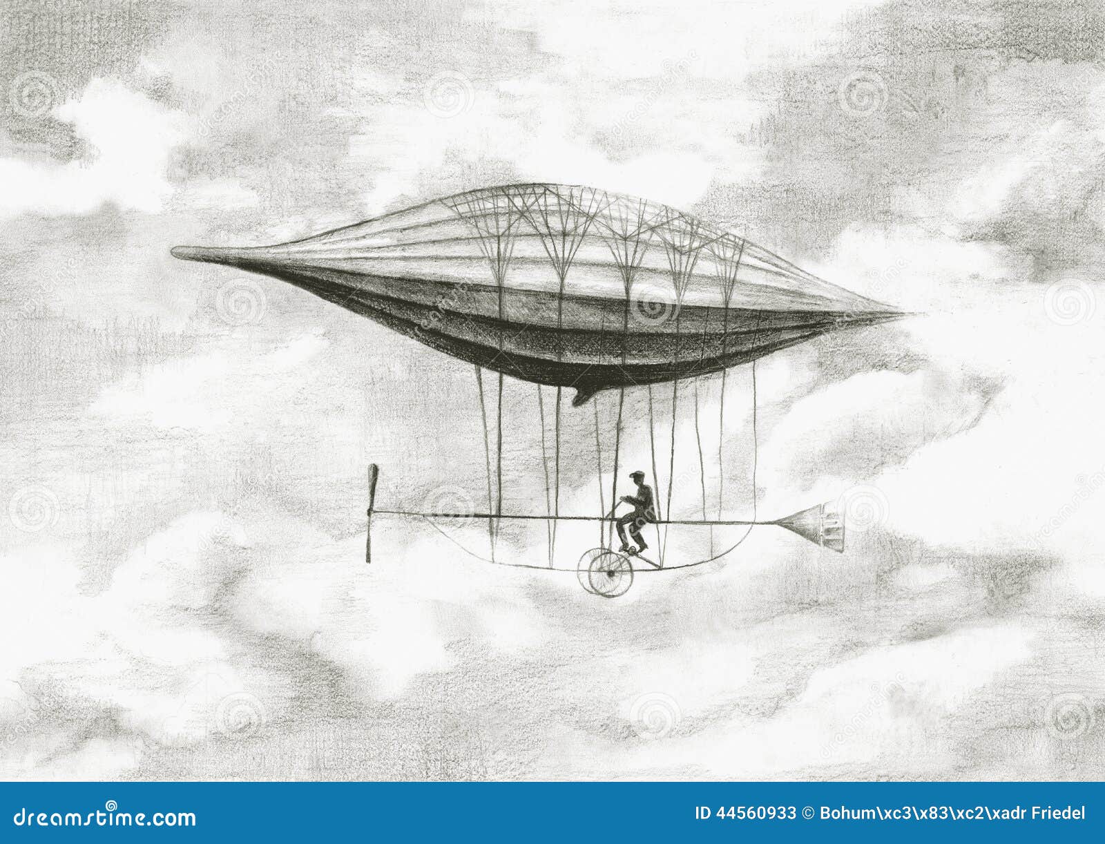 Personal airship. stock illustration. Illustration of illustrations ...
