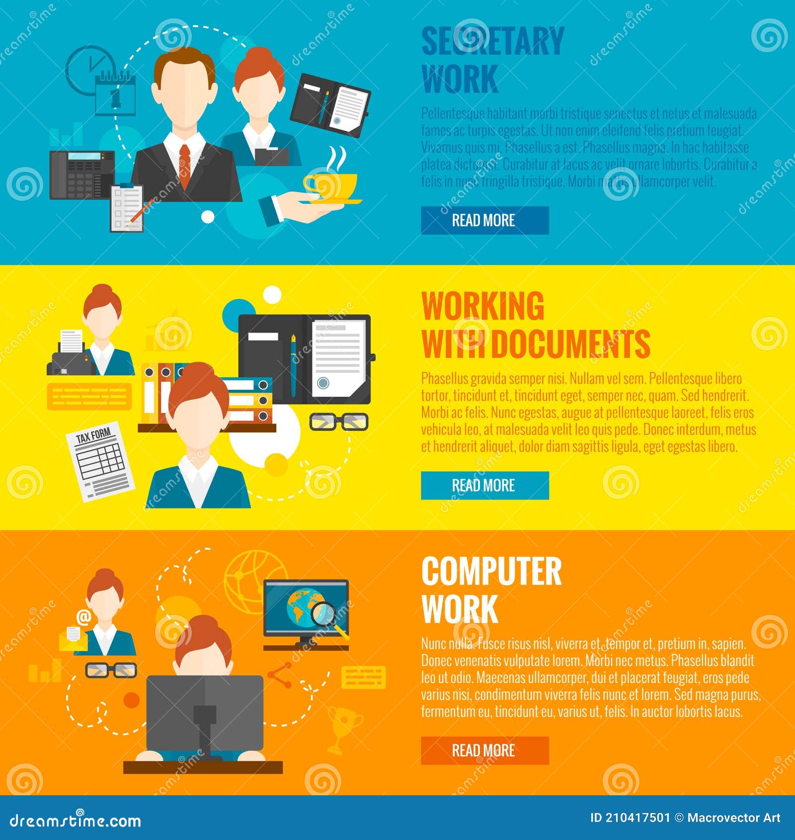 Personal Assistant Banner stock vector. Illustration of banner - 210417501