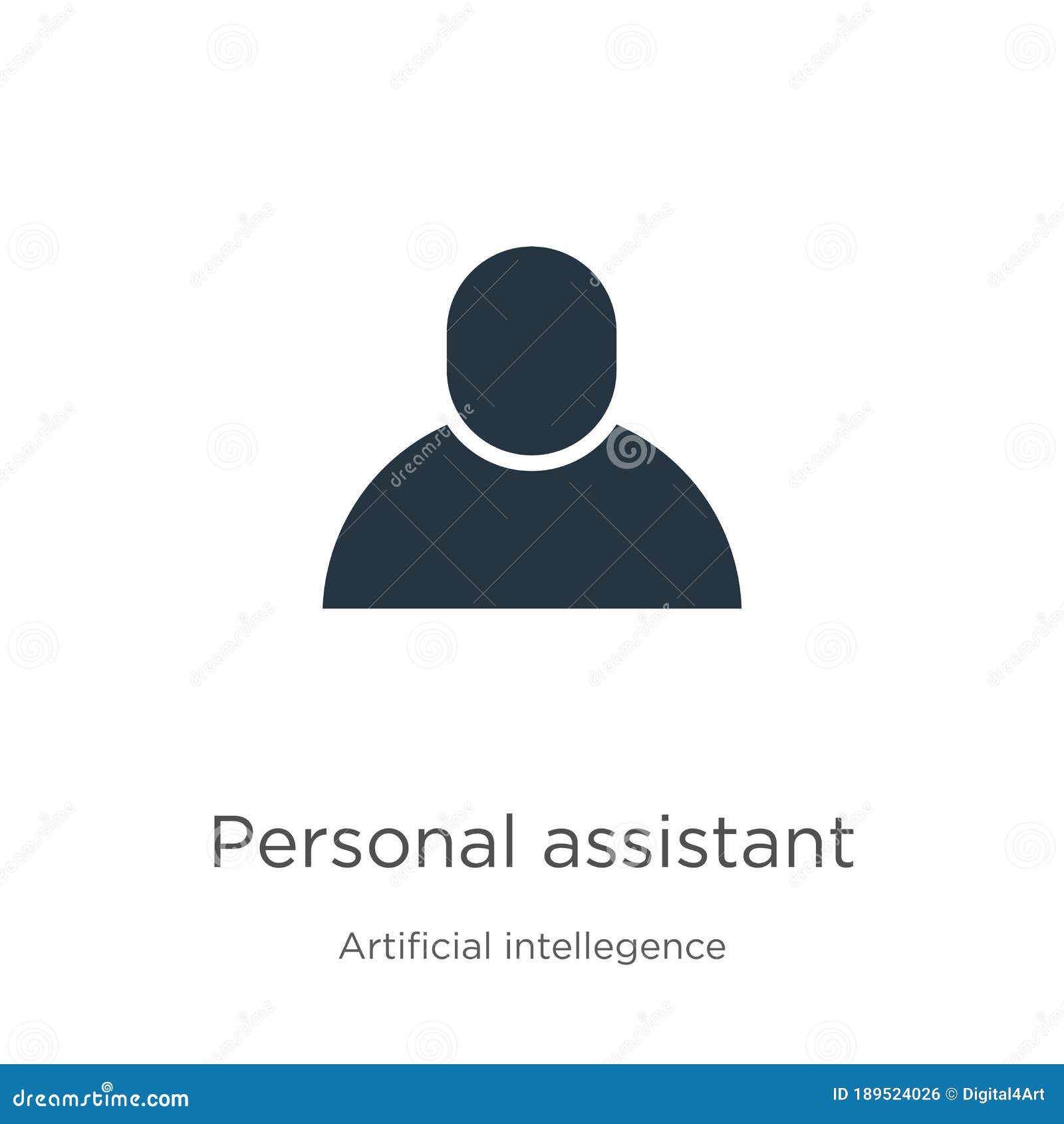 Personal Assistant Icon Vector. Trendy Flat Personal Assistant Icon ...