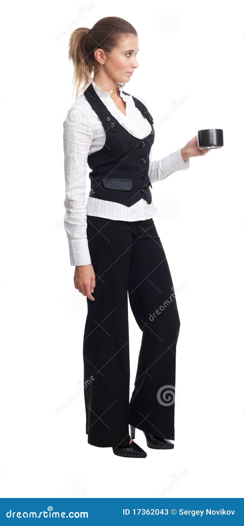 Personal Assistant Prepare Cup of Coffee Stock Image - Image of person ...