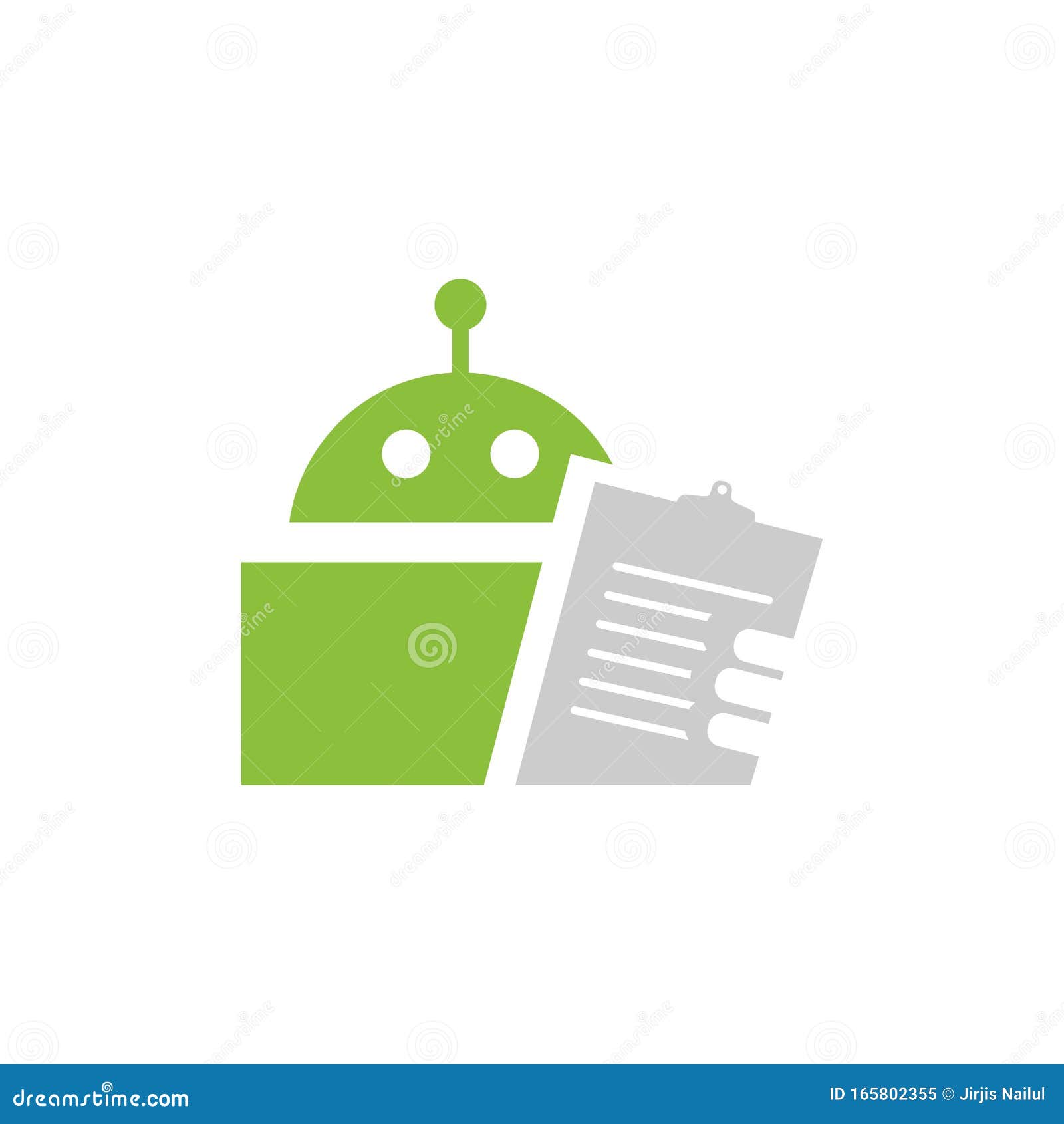 Personal Assistant Robot Logo Design Vector Creative Illustration ...