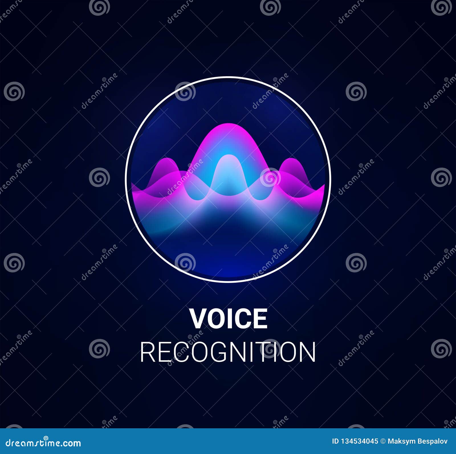Personal Assistant Voice Recognition Concept. Artificial Intelligence ...