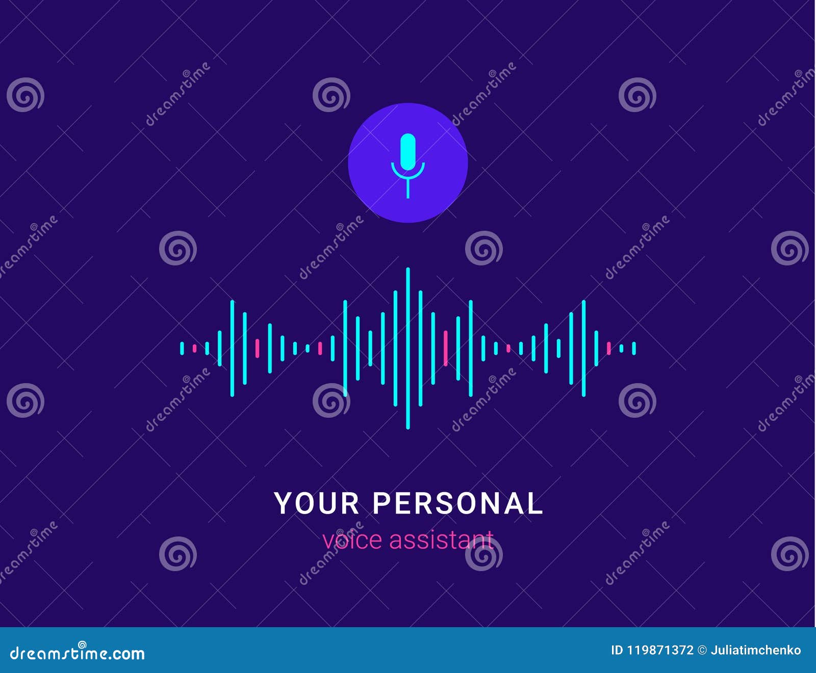 Personal Assistant and Voice Recognition Concept Stock Vector ... Personal Assistant and Voice Recognition Concept Stock Vector ...