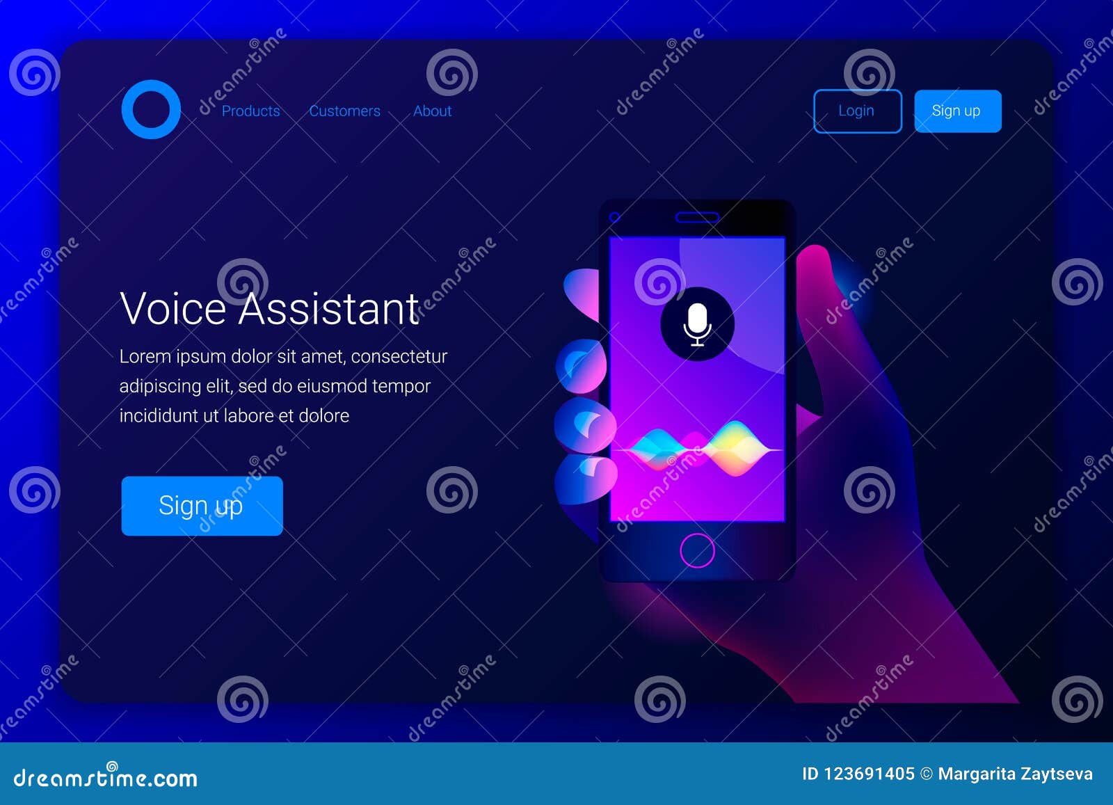Personal Assistant and Voice Recognition Concept. Stock Vector ... Personal Assistant and Voice Recognition Concept. Stock Vector ...