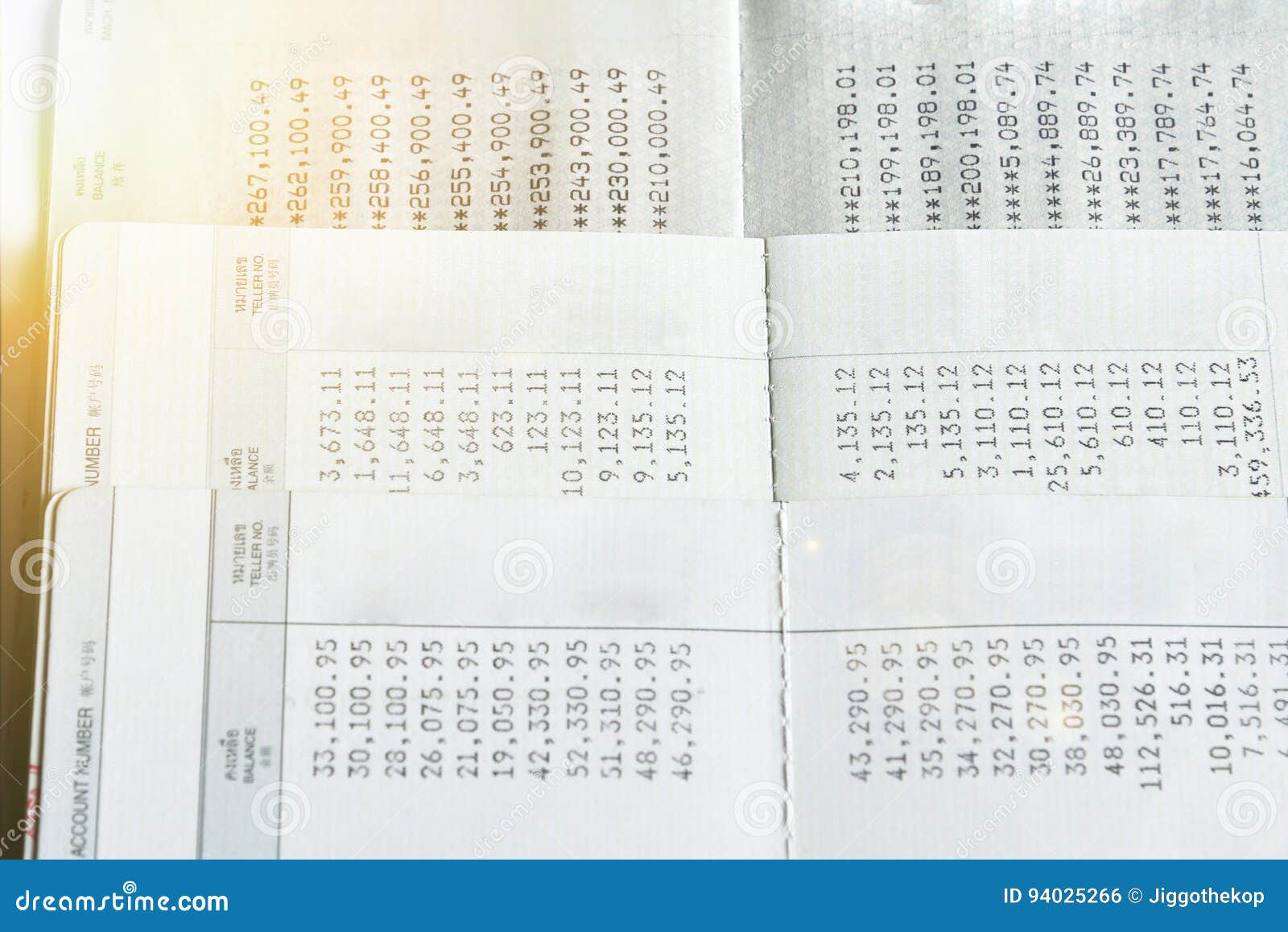 Personal Bank Saving Account Book Stock Photo - Image of financial ...