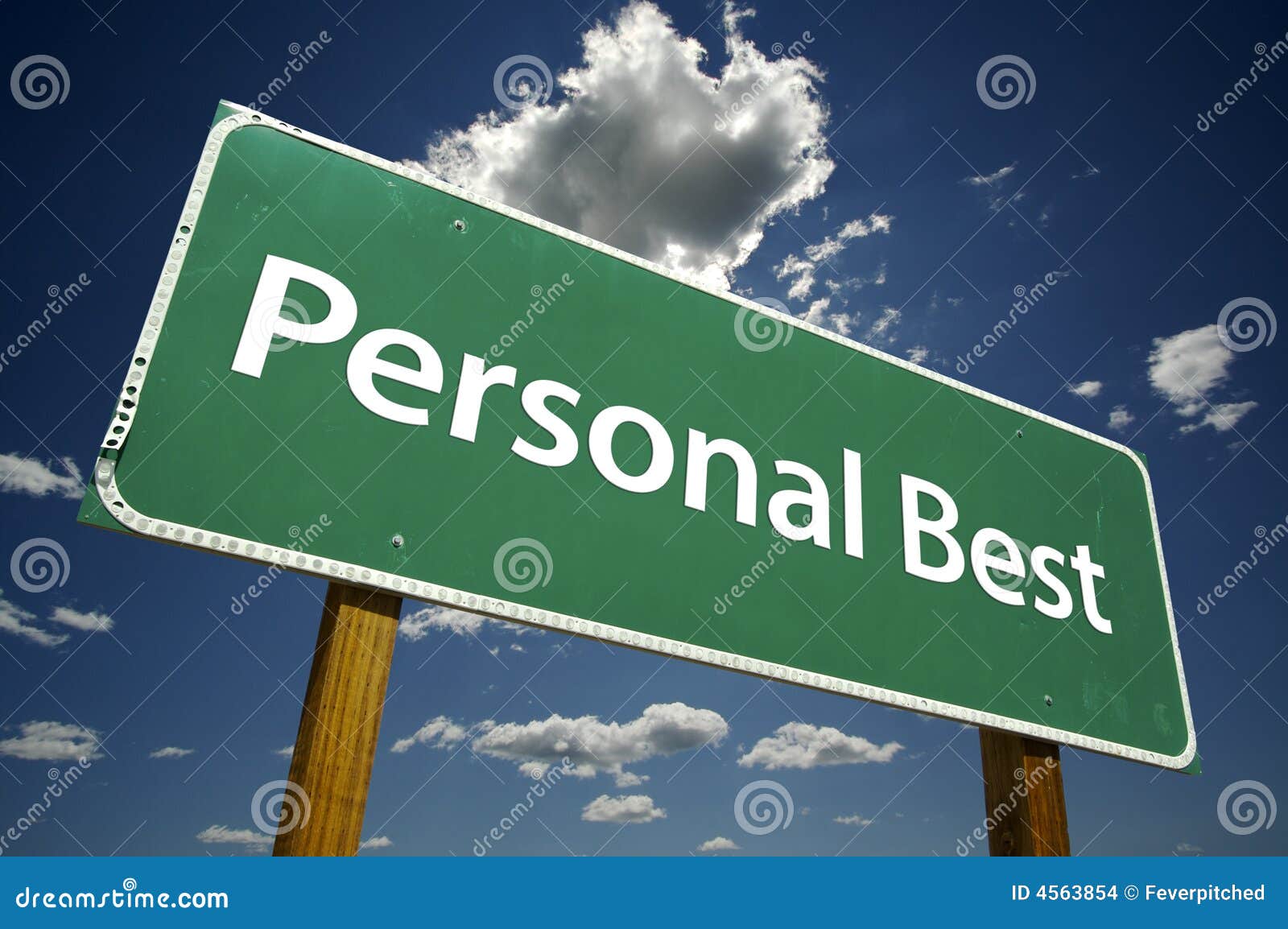 Personal Best - Road Sign stock photo. Image of notice - 4563854