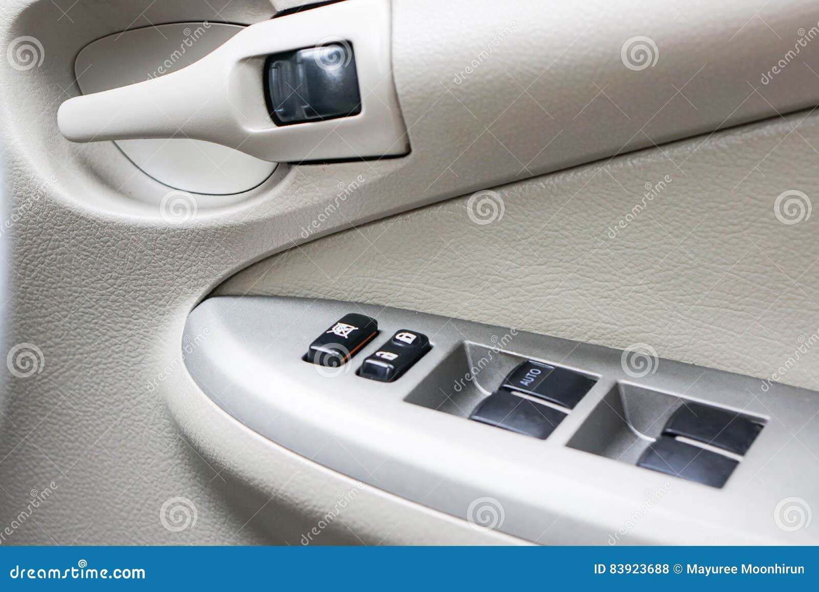 Personal Car Control Panel at the Driver Side Stock Photo - Image of ...