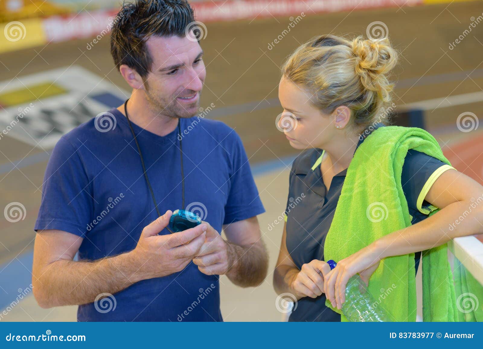 Personal Coach Talking To Client Stock Image - Image of routine ...