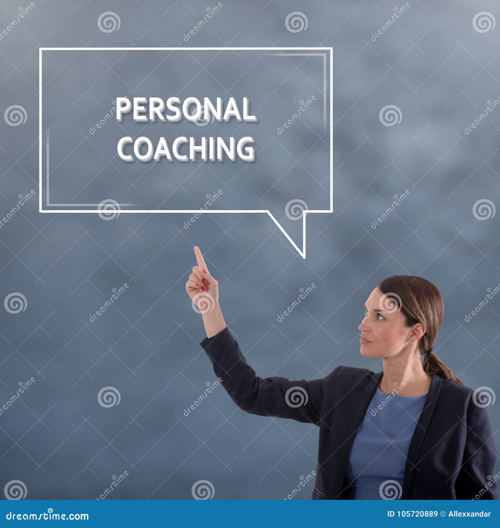 PERSONAL COACHING Business Concept. Business Woman Stock Image - Image ...