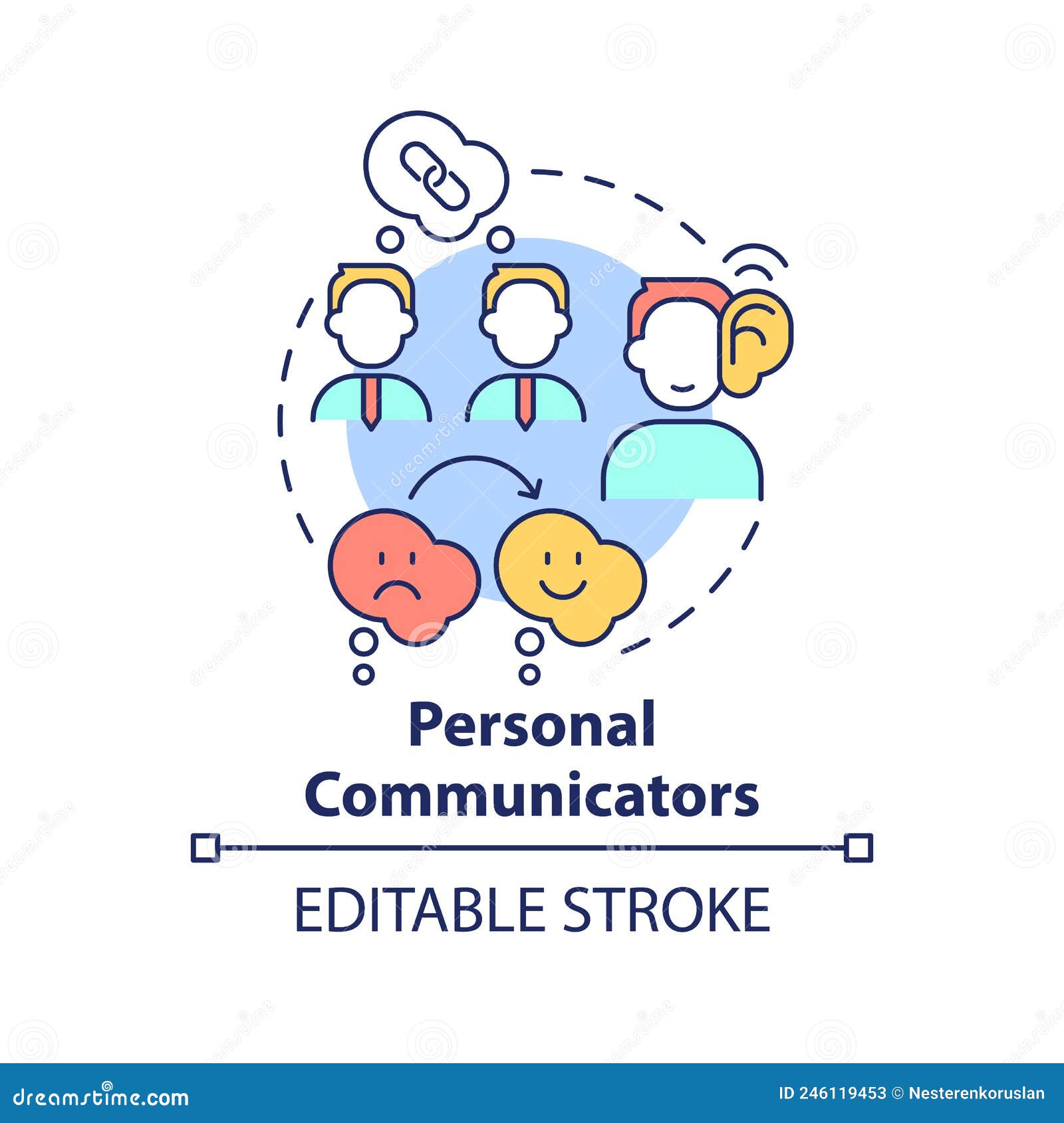 Personal Communicators Concept Icon Stock Vector - Illustration of ...