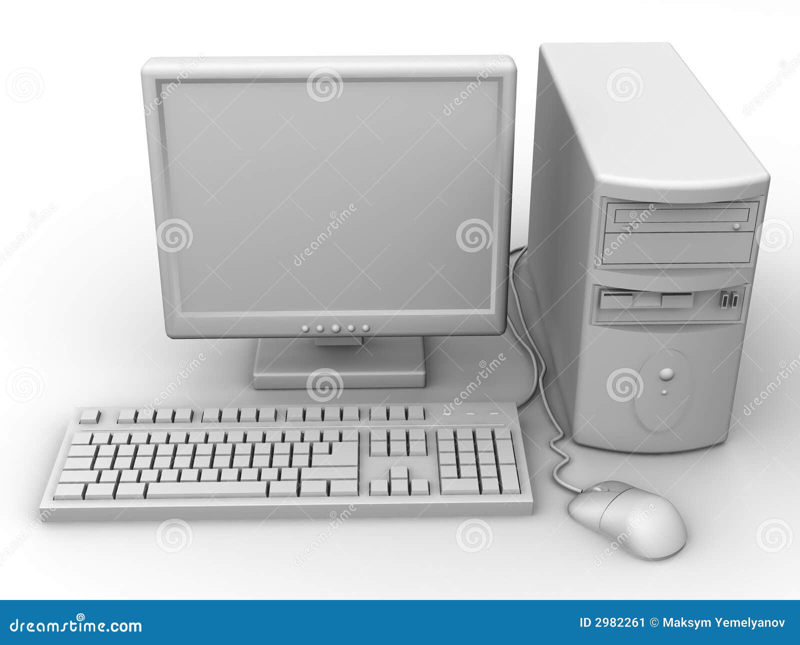 Personal computer stock illustration. Illustration of education - 2982261