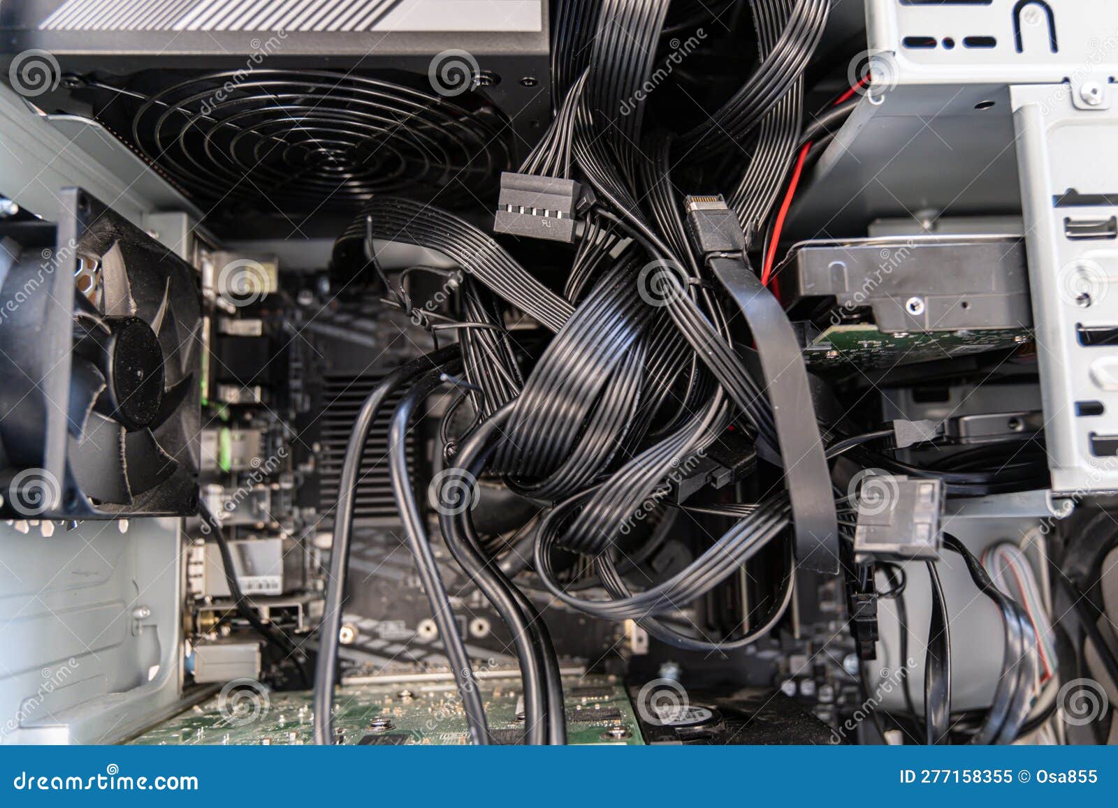 Personal Computer Components Being Assembled Stock Image - Image of ...