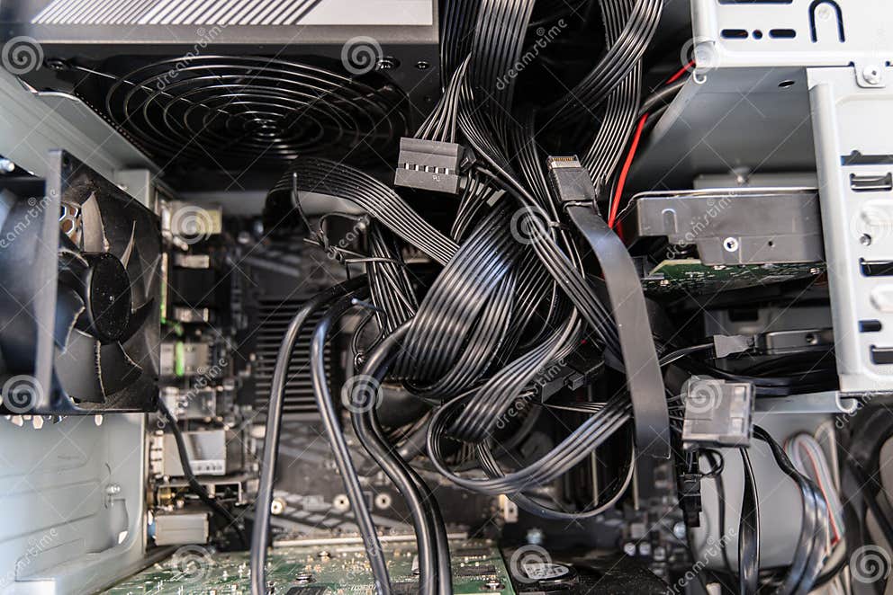 Personal Computer Components Being Assembled Stock Image - Image of ...