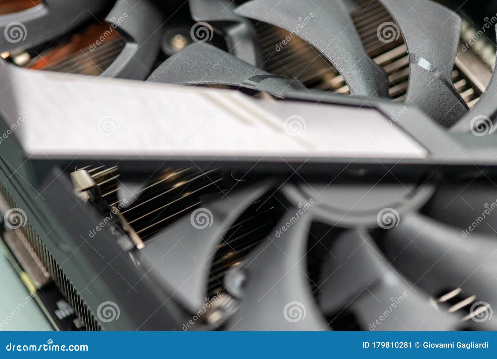 Personal Computer Graphics Card Fans, Refrigerator System Stock Image ...