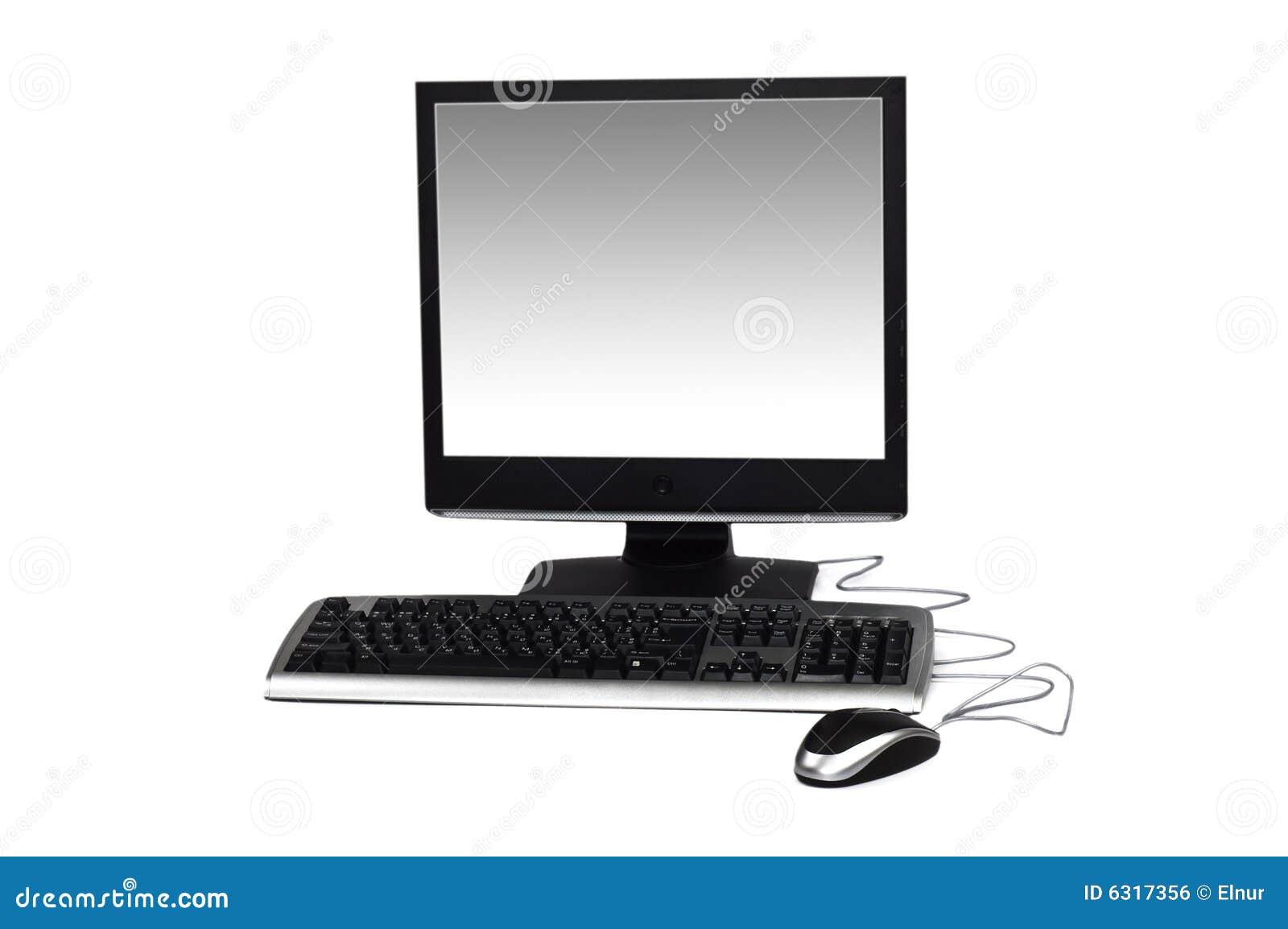 Personal computer isolated stock photo. Image of internet - 6317356