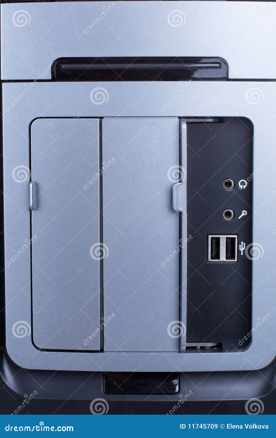 Personal Computer Isolated on the White Background Stock Image - Image ...