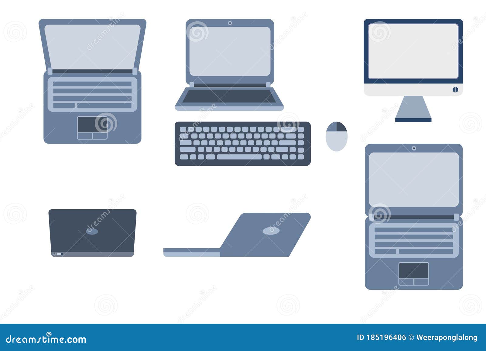 Keyboard Laptop Pastel Color Royalty-Free Stock Image | CartoonDealer ...