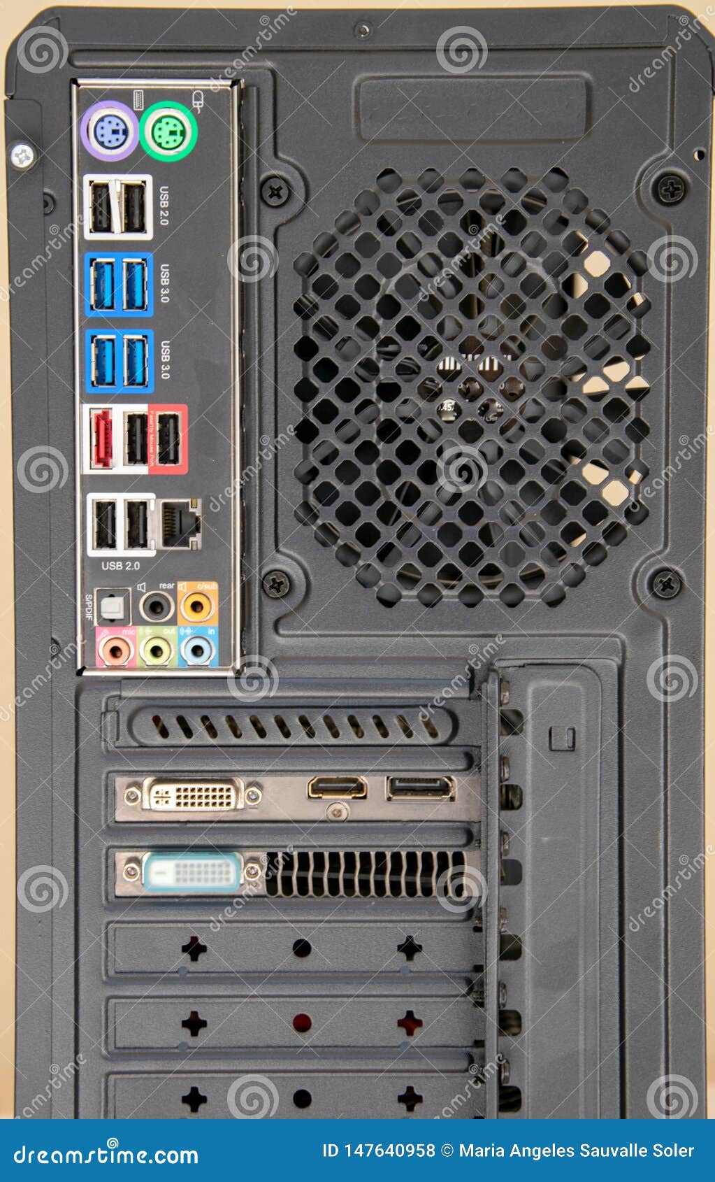 Personal computer stock photo. Image of audio, process - 147640958