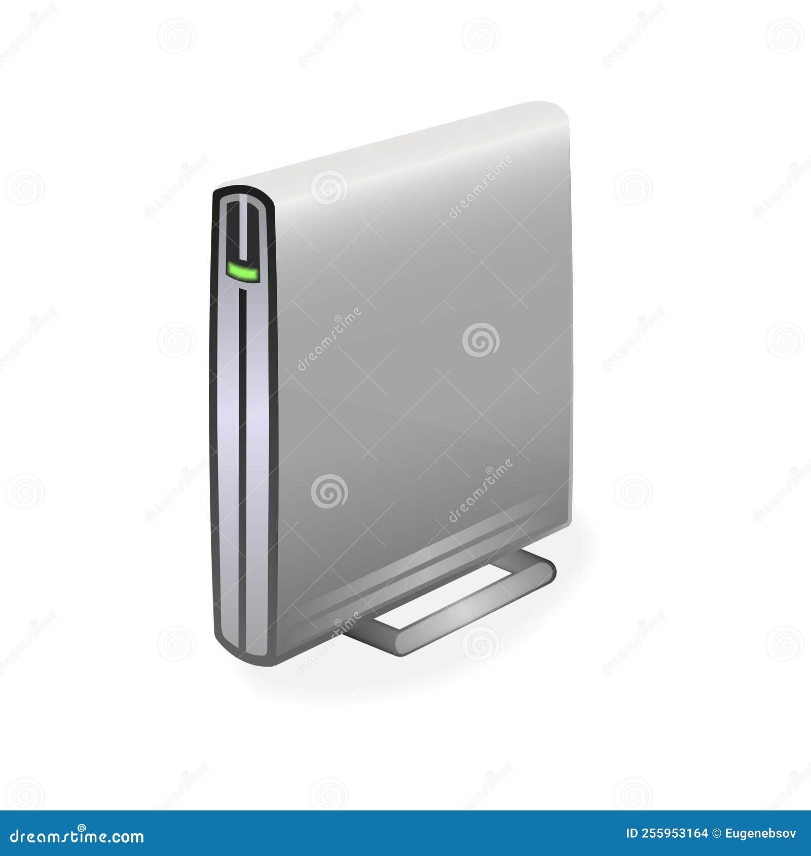 Personal Computer and System Unit or Portable Hard Drive Icon Stock ...