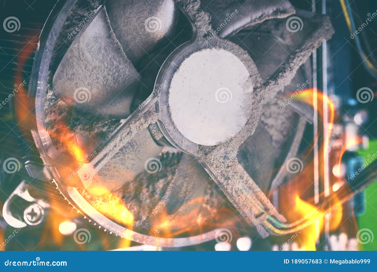 Old Computer System Unit with Dust Inside Stock Image - Image of inside ...