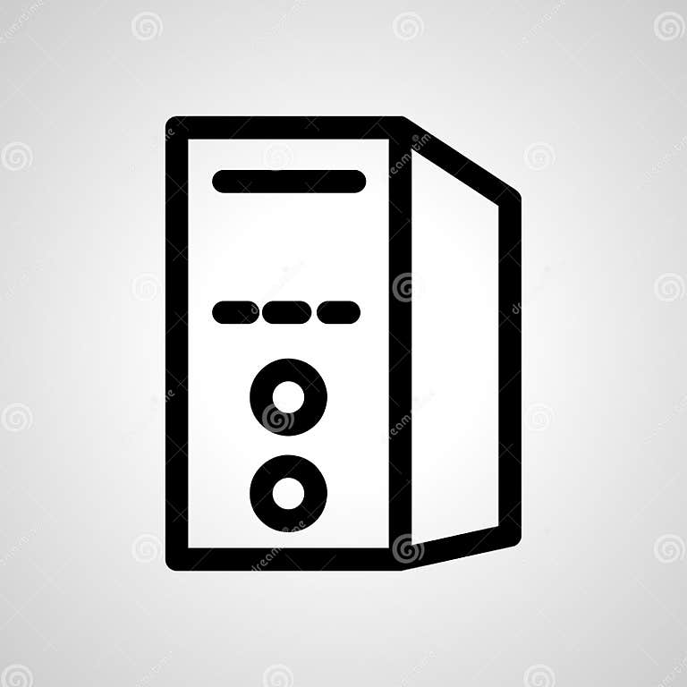 Personal Computer Line Icon. Personal Computer Linear Outline Icon ...