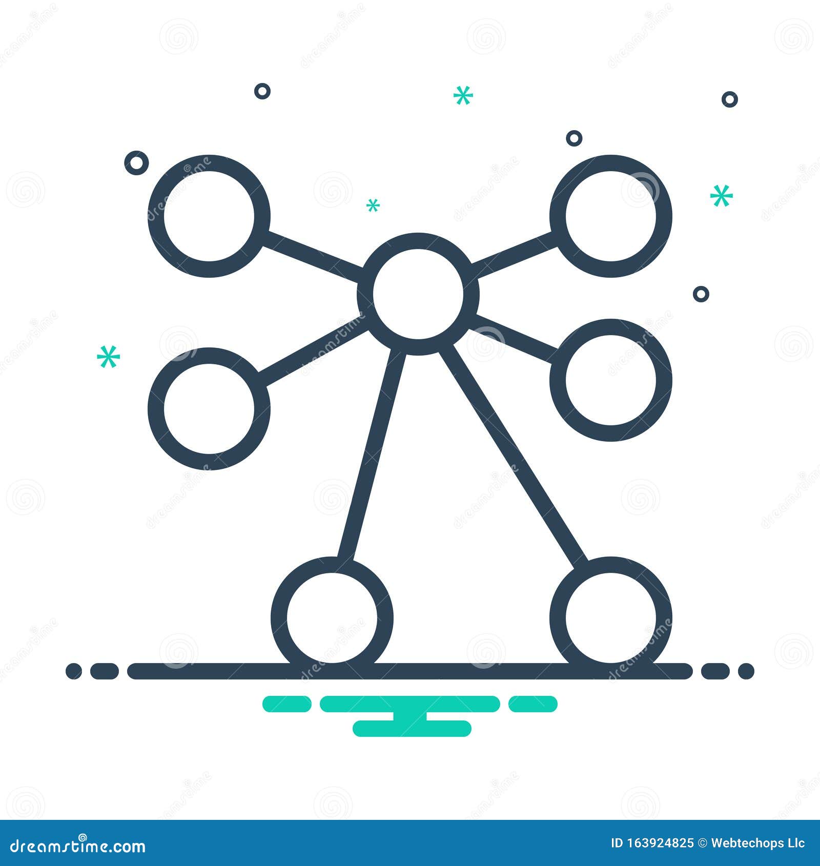 Mix Icon for Personal Connection, Collaborative and Rapport Stock ...