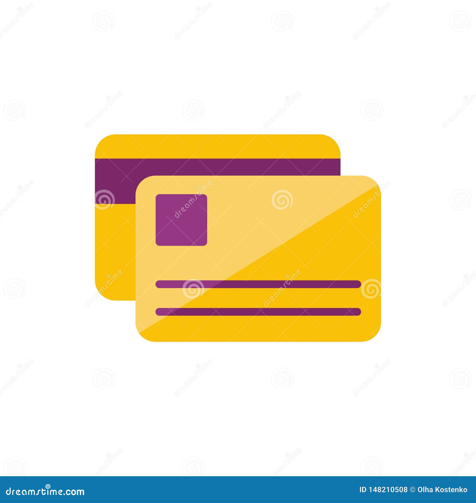Personal credit card stock vector. Illustration of banking - 148210508