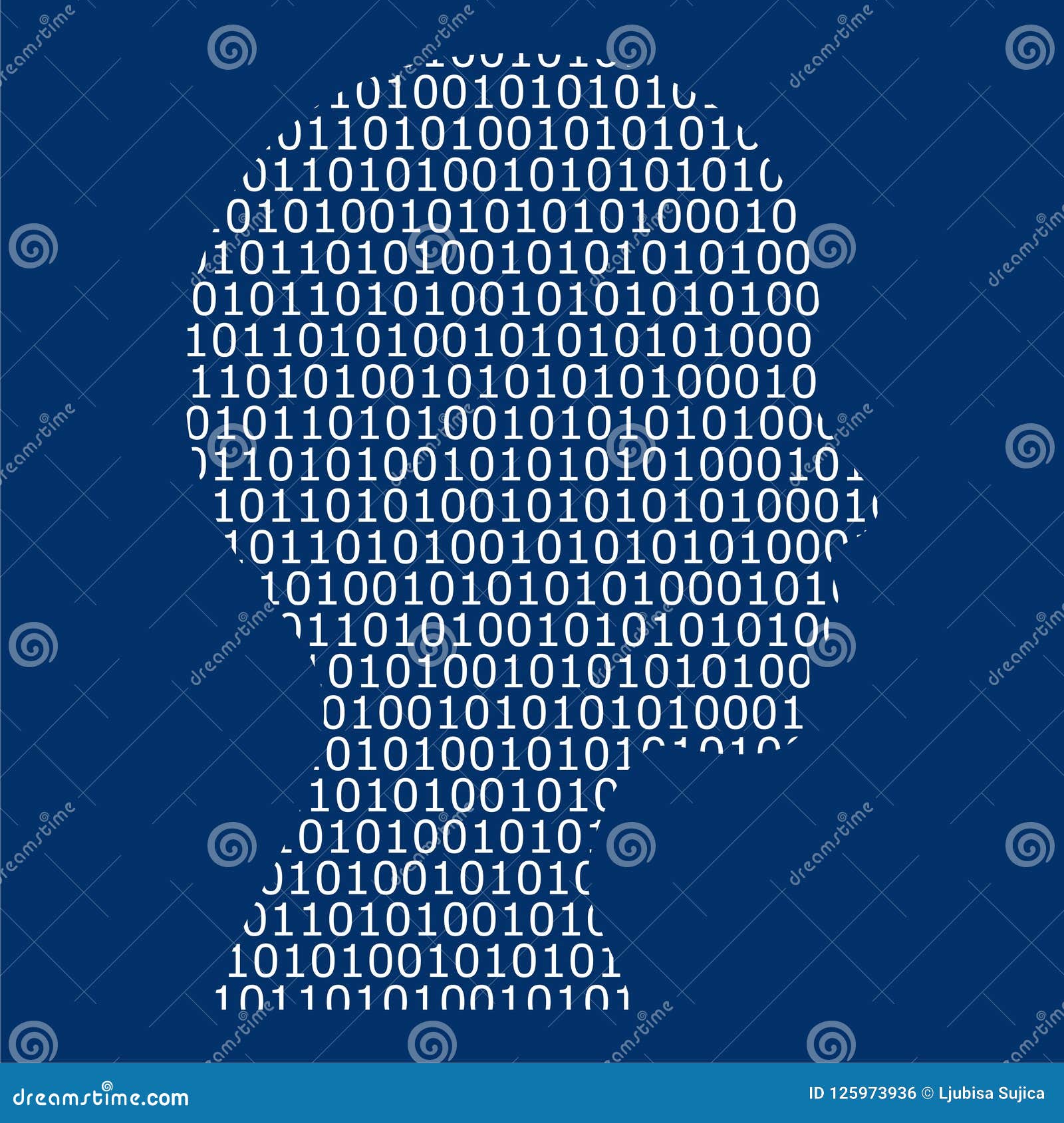 Personal Data Concept, Simple Vector Illustration Stock Vector ...