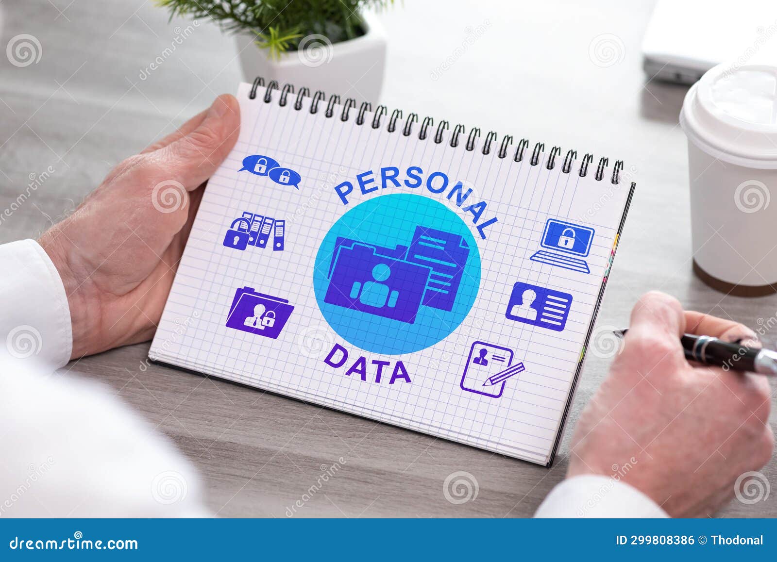 Personal Data Concept on a Notepad Stock Photo - Image of data ...
