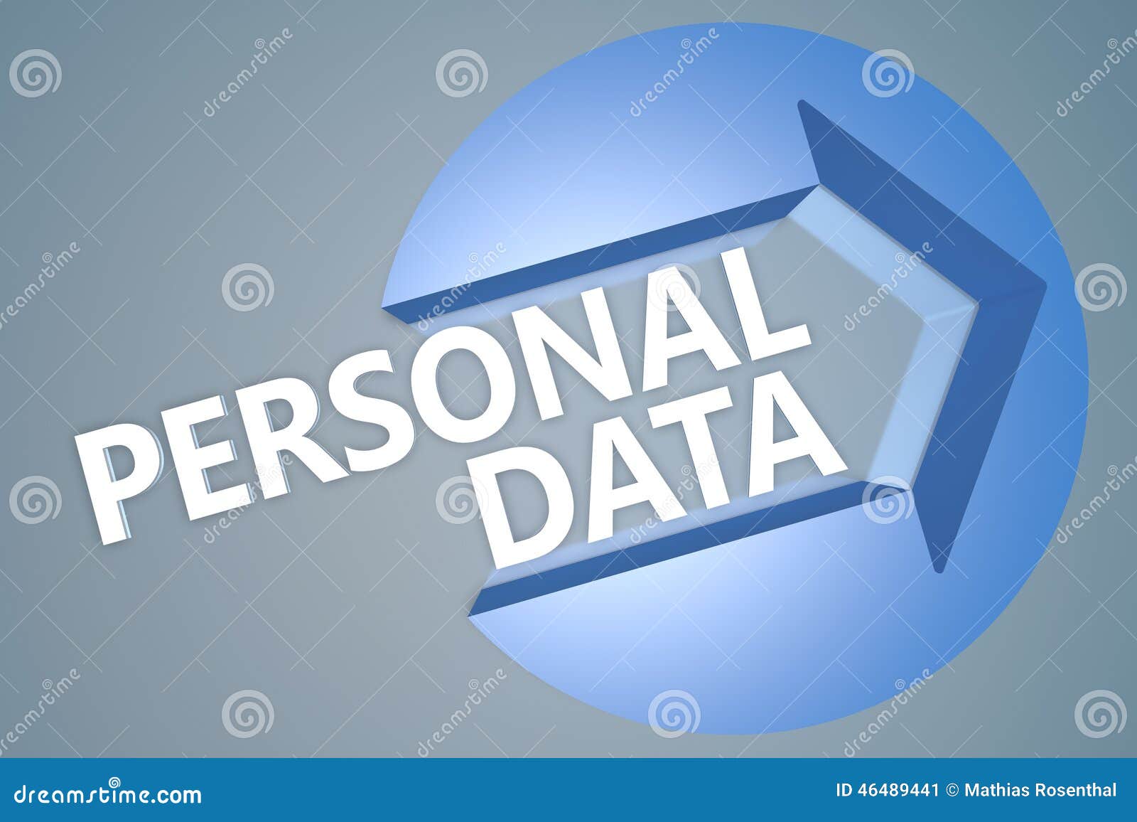 Personal Data stock illustration. Illustration of technology - 46489441