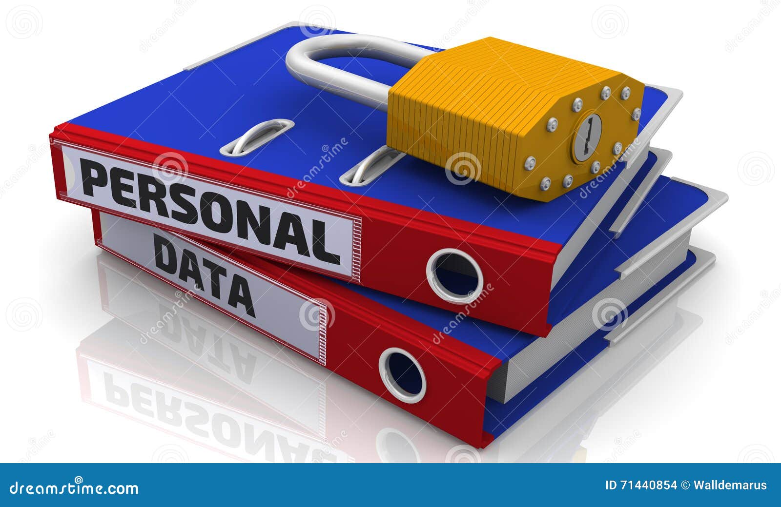 Personal data is protected stock illustration. Illustration of people ...