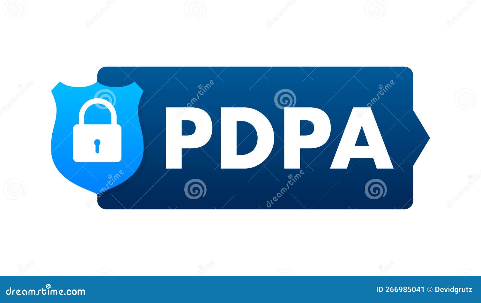 Personal Data Protection Act - PDPA. Secure Data. Shield Icon. Vector ...
