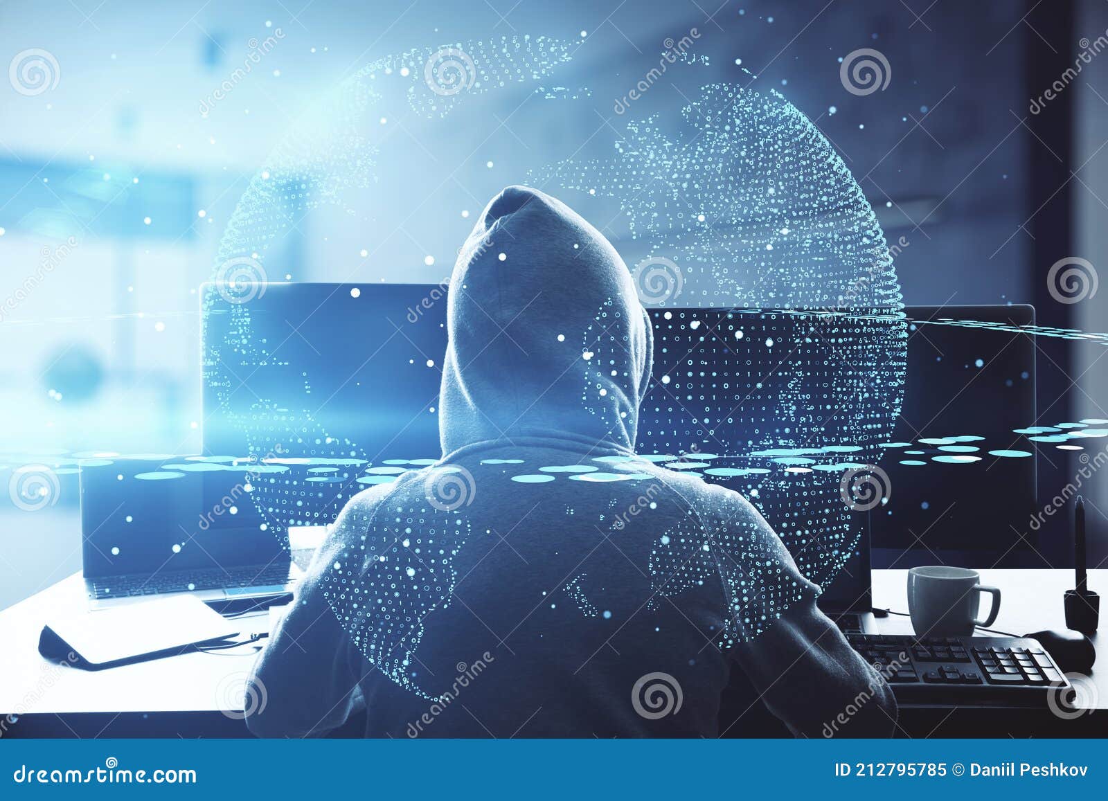 Personal Data Protection Concept with Theft Back with Computers and ...